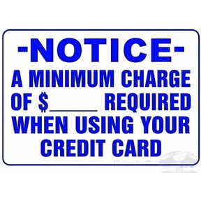 Credit Card Only Sign