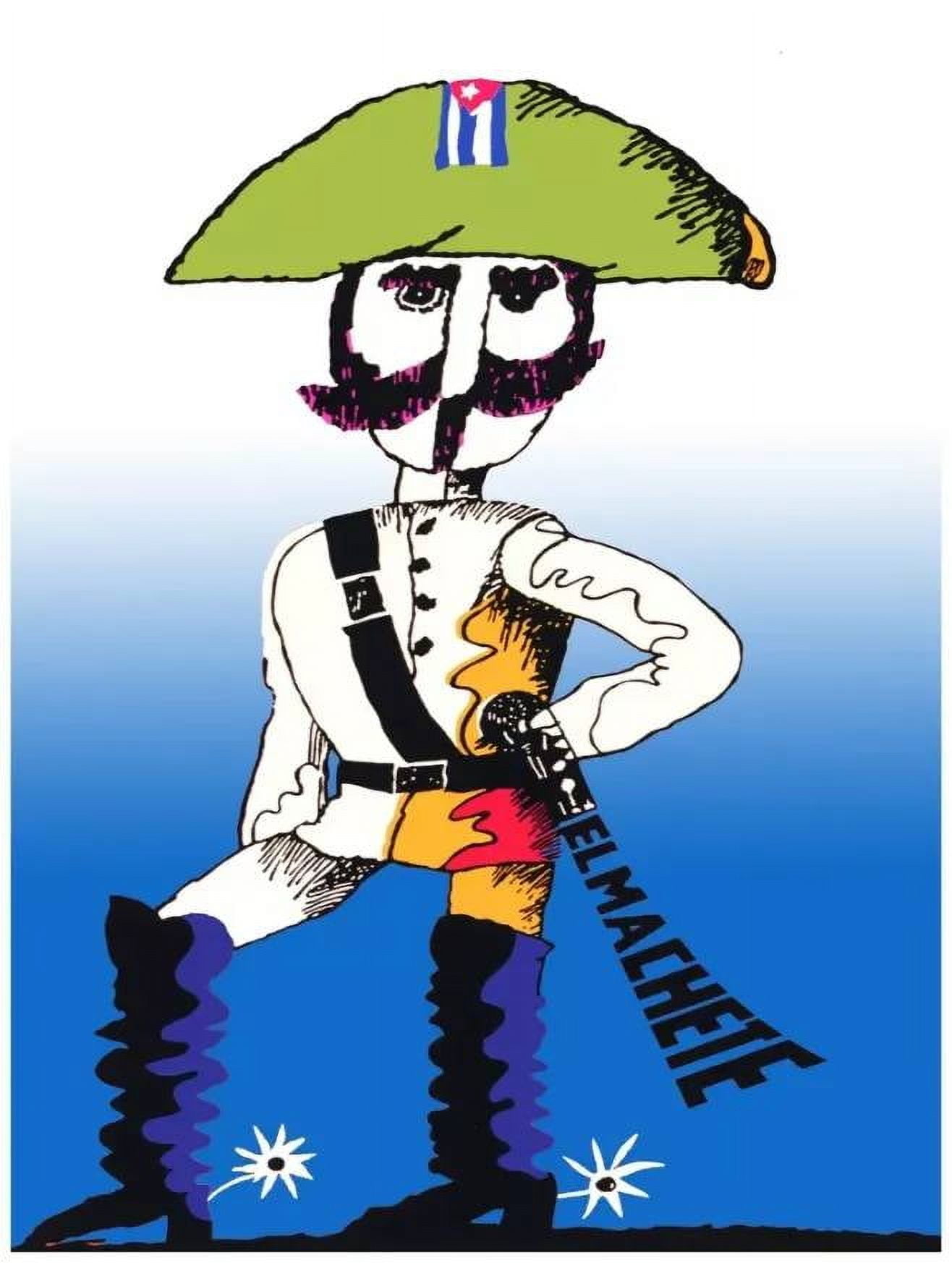 Wall Decor Poster.Fine Graphic Art Design.EL Machete Cuban Hero.Room art. 11 x 17 Inch Poster ...