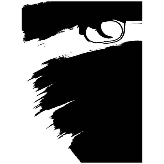 Wall Decor Poster.Fine Graphic Art Design.Trigger Rifle.Gun.Room Home ...