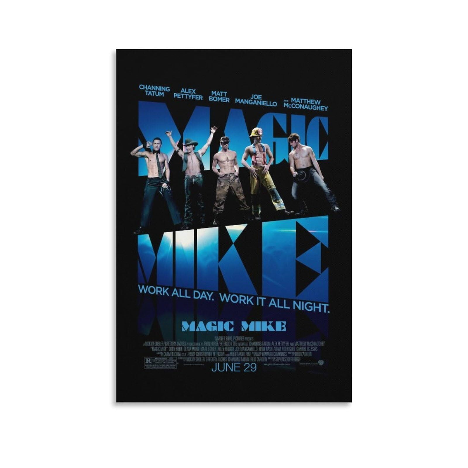 Wall Decor Posters Magic Mike Movie Poster Canvas Art Poster And Wall ...