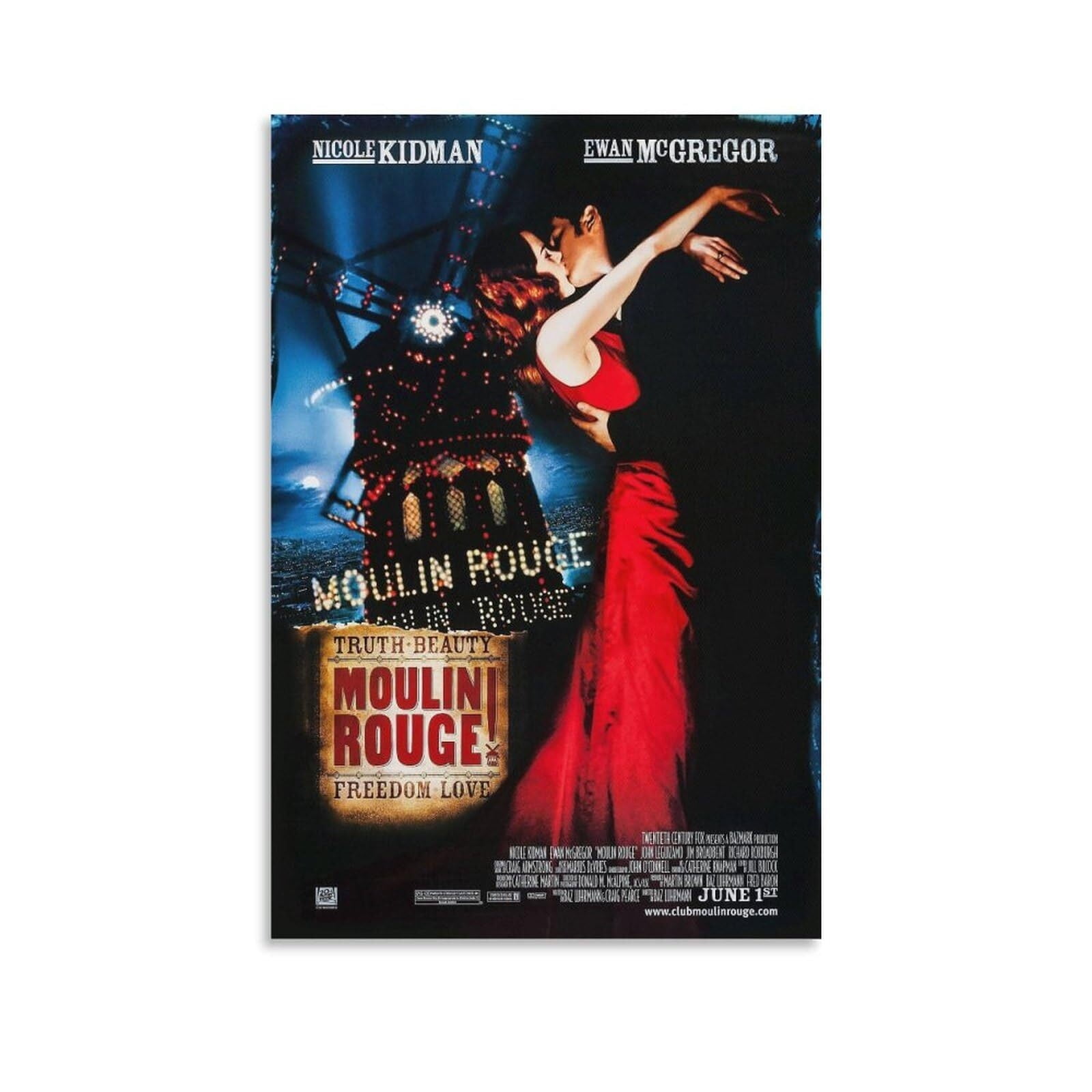Wall Decor Posters Moulin Rouge Movie Posters Canvas Art Poster And ...