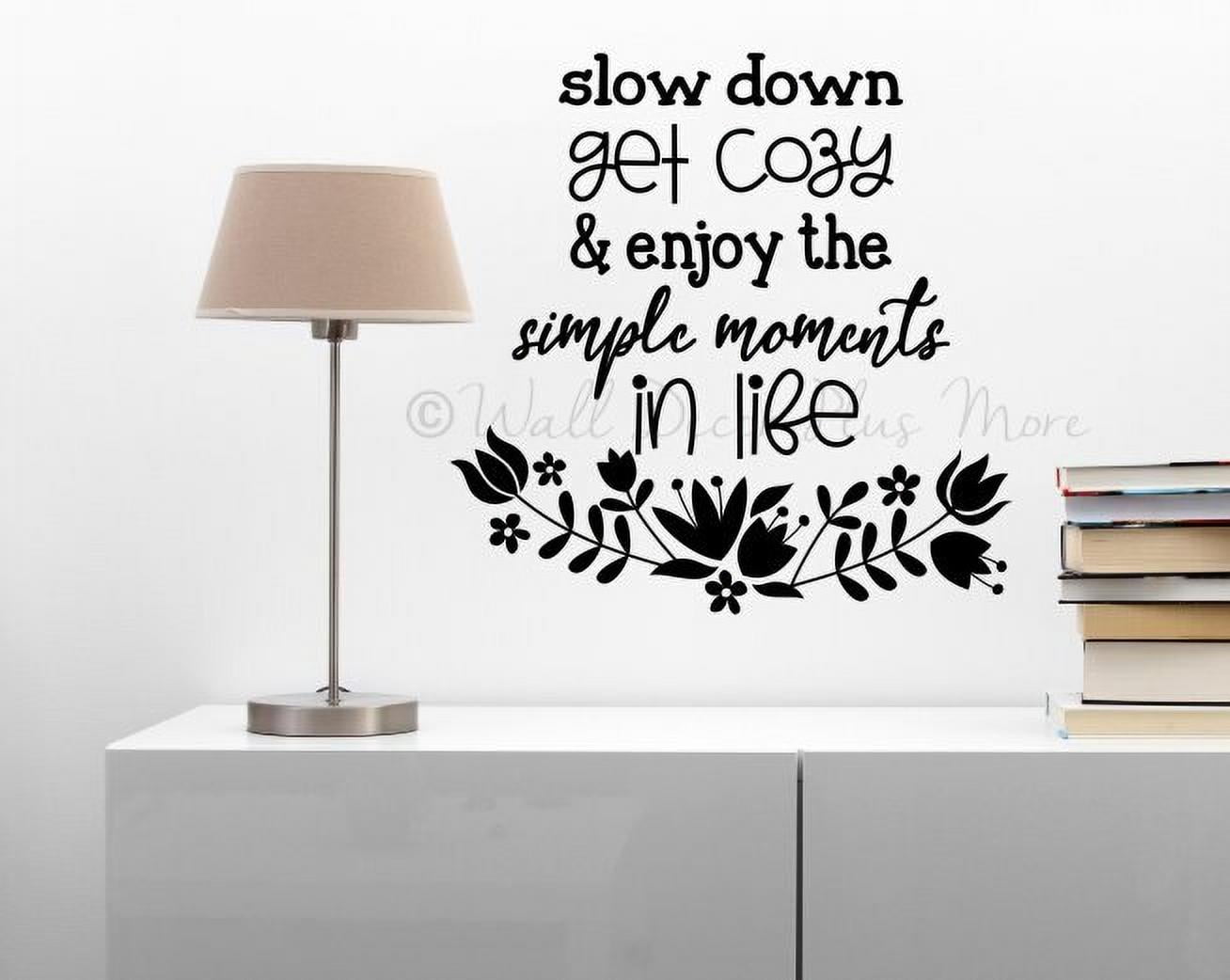 Wall Decor Quotes Enjoy Simple Moments In Life Vinyl Decal Art Stickers ...