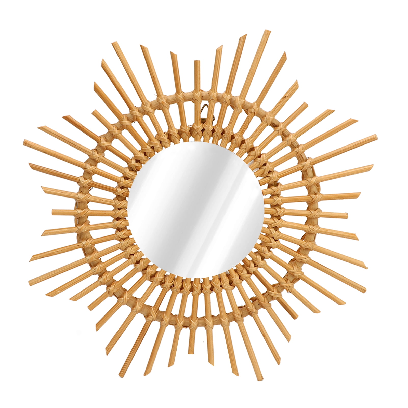 Wall Decor Rattan Mirror Star Shape Unique Simple Handwoven Mirror For ...