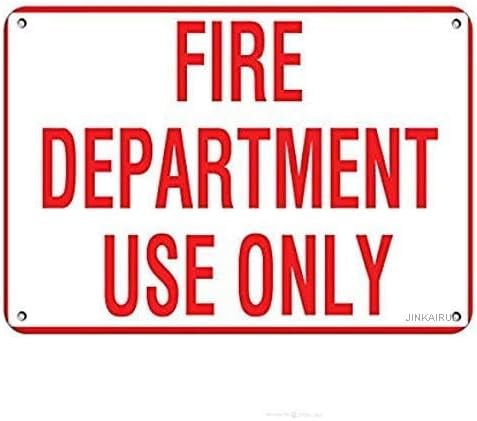 Wall Decor Safety Warning Signs Fire Department Use Only Hazard Sign ...