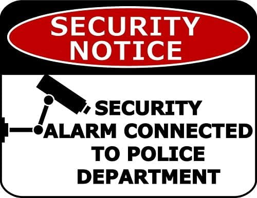 Wall Decor Security Notice Security Alarm Connected To The Police ...