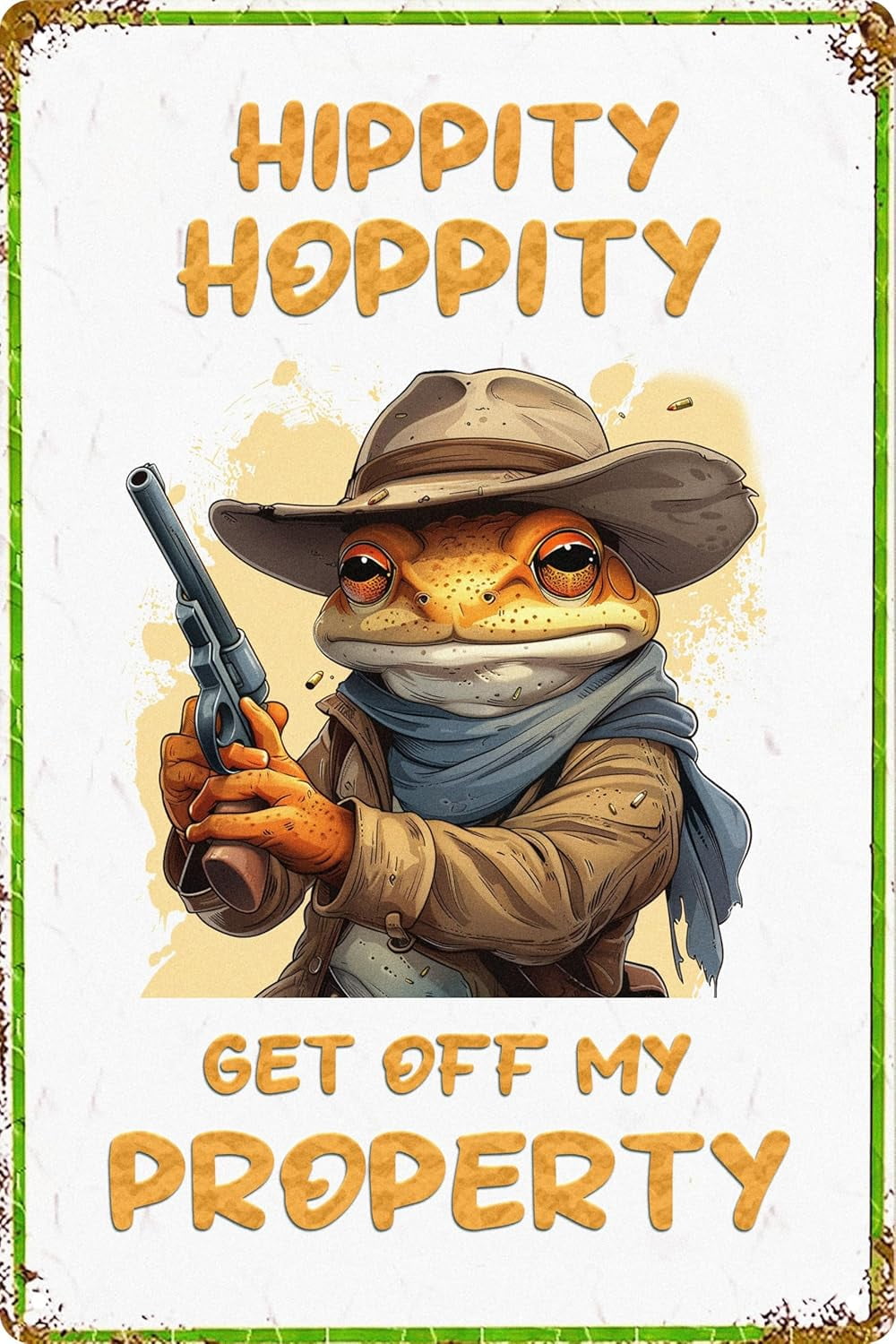 Wall Decor Signs Frog Sign Funny Metal Tin Signs Vintage Bedroom Door ...