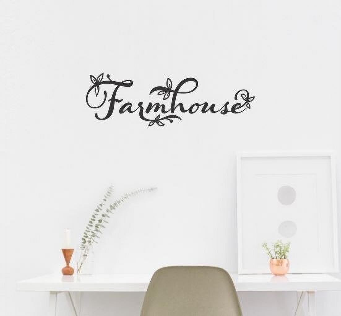 Wall Decor Stickers Farmhouse Word Lettering Home Decor Art Vinyl ...