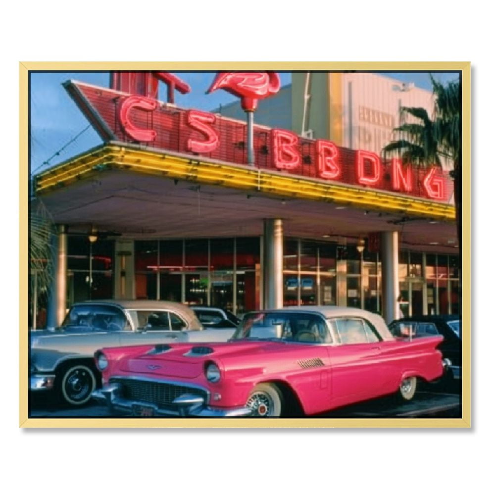 Wall Decor Vintage Car Art Print Poster - Walmart.com