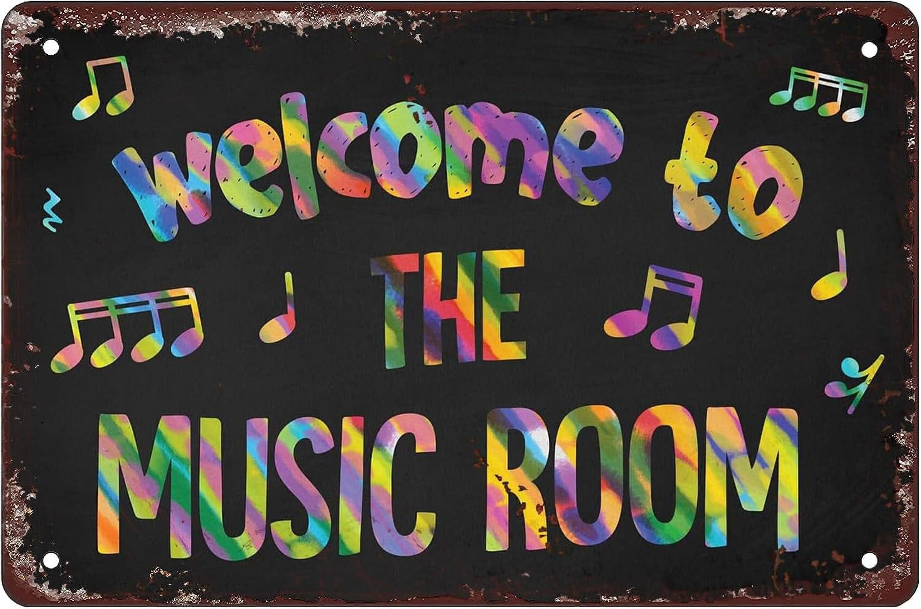 Wall Decor Welcome To The Music Room Music Classroom Poster Music ...