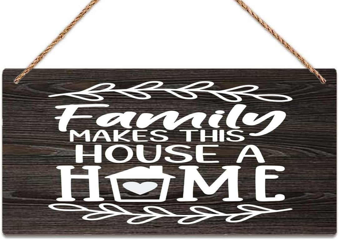 Wall Decor Wood Sign Family Makes This House A Home Sign Family Sign ...