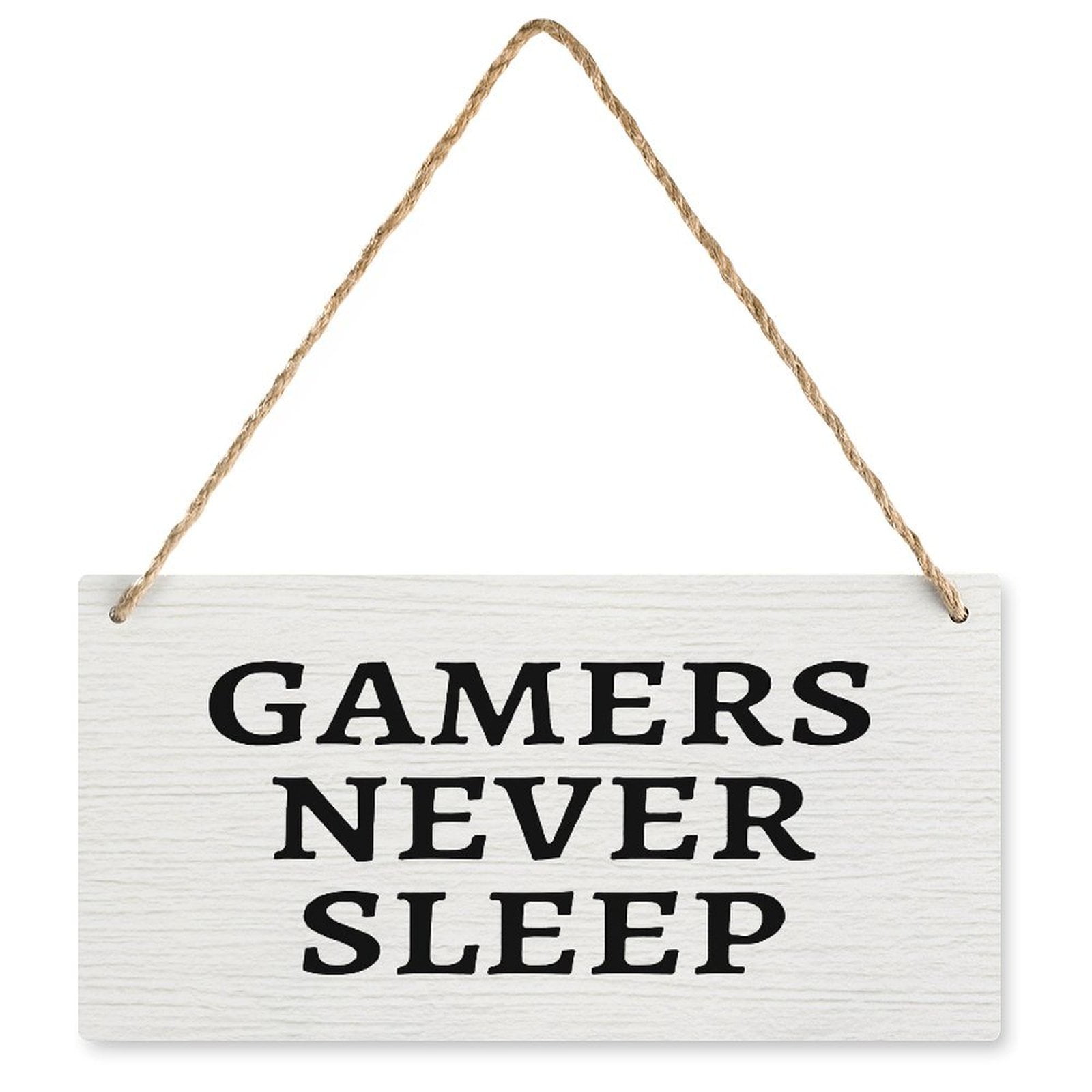 Wall Decor Wood Sign Gamers Never Sleep Personalized Sign for Door ...