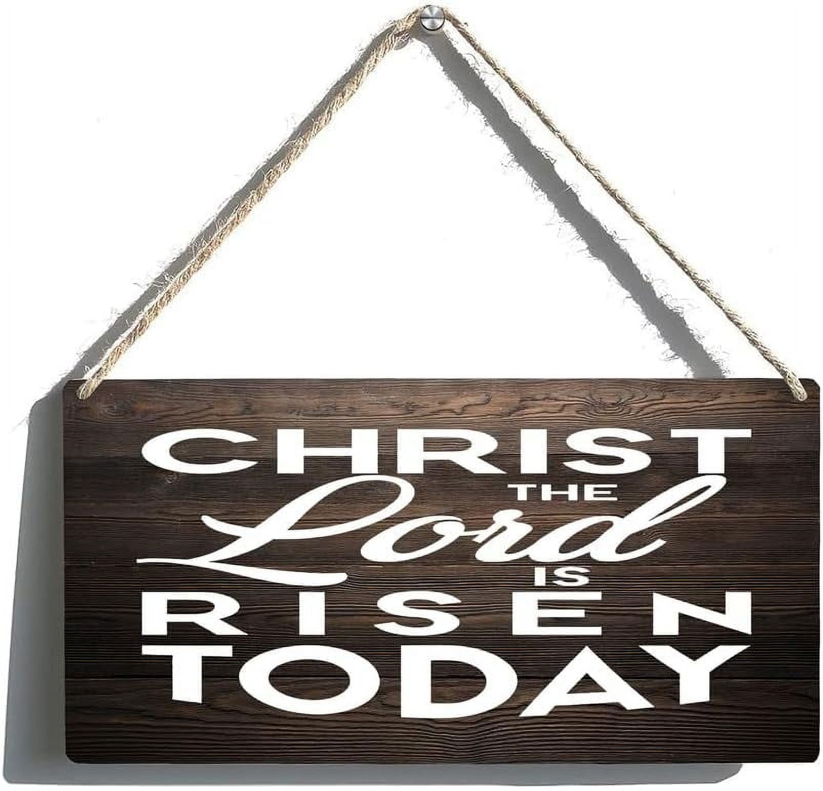 Wall Decor Wooden Sign Christ The Lord Is Risen Today Wooden Signs ...