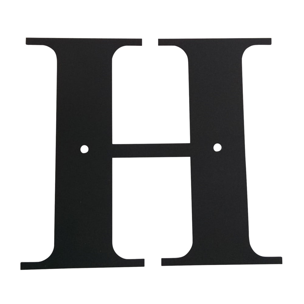 Wall Decor with Metal Crafted Letter H, Small, Black - Walmart.com