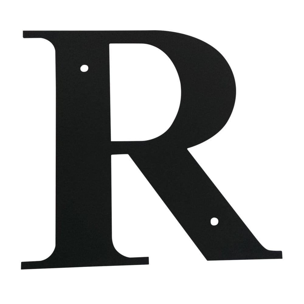 Wall Decor with Metal Crafted Letter R, Small, Black - Walmart.com