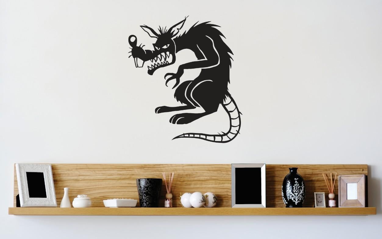 Wall Design Pieces Evil Rat Rodent Image 16x16" - Walmart.com