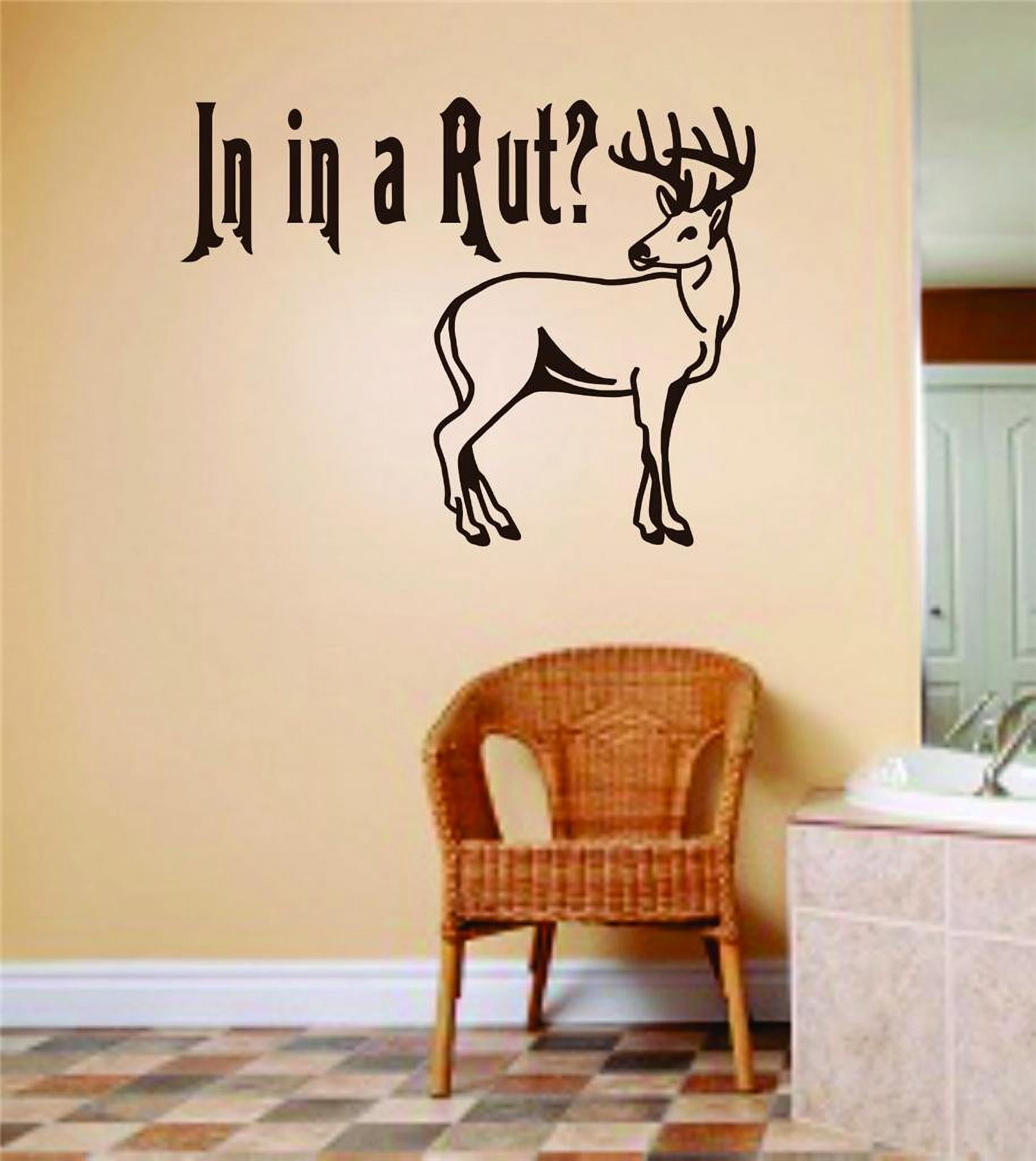 Wall Design Pieces Im In A Rut Animal Hunting Hunter Man Gun Boys Kids ...