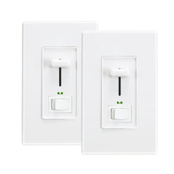in Wall Dimmer Switch with Green Indicator,for LED Light/CFL ...