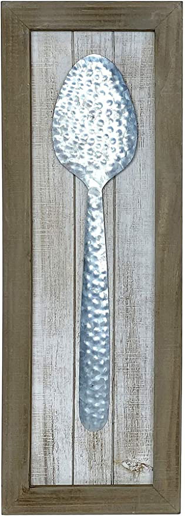 Wall Dining Room Sign with Hammered Aluminum Spoon - Walmart.com