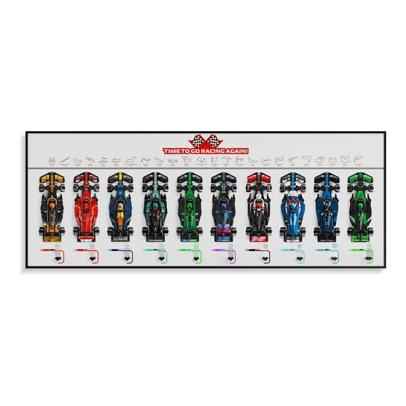 Wall Display Board for 10 F1 Racing Cars Compatible with Lego F1 Speed ...