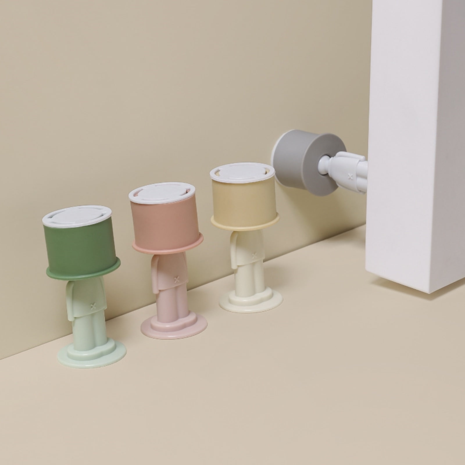 Wall Door Handle Stopper, Doork-nob Shield Cushion Plastic Shock ...