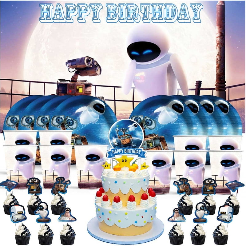 Wall E Birthday Cups Party Supplies Walle Decor Backdrop Paper Plates ...