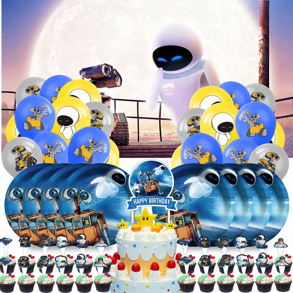 Wall E Party Supplies Plates Decorations Birthday Cake Topper Banner ...