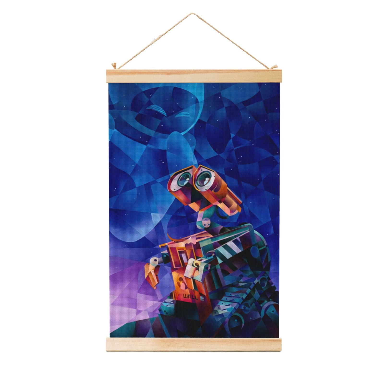Wall-E Poster Canvas Wooden Shaft Hanging Poster Home Decor, Aesthetic ...
