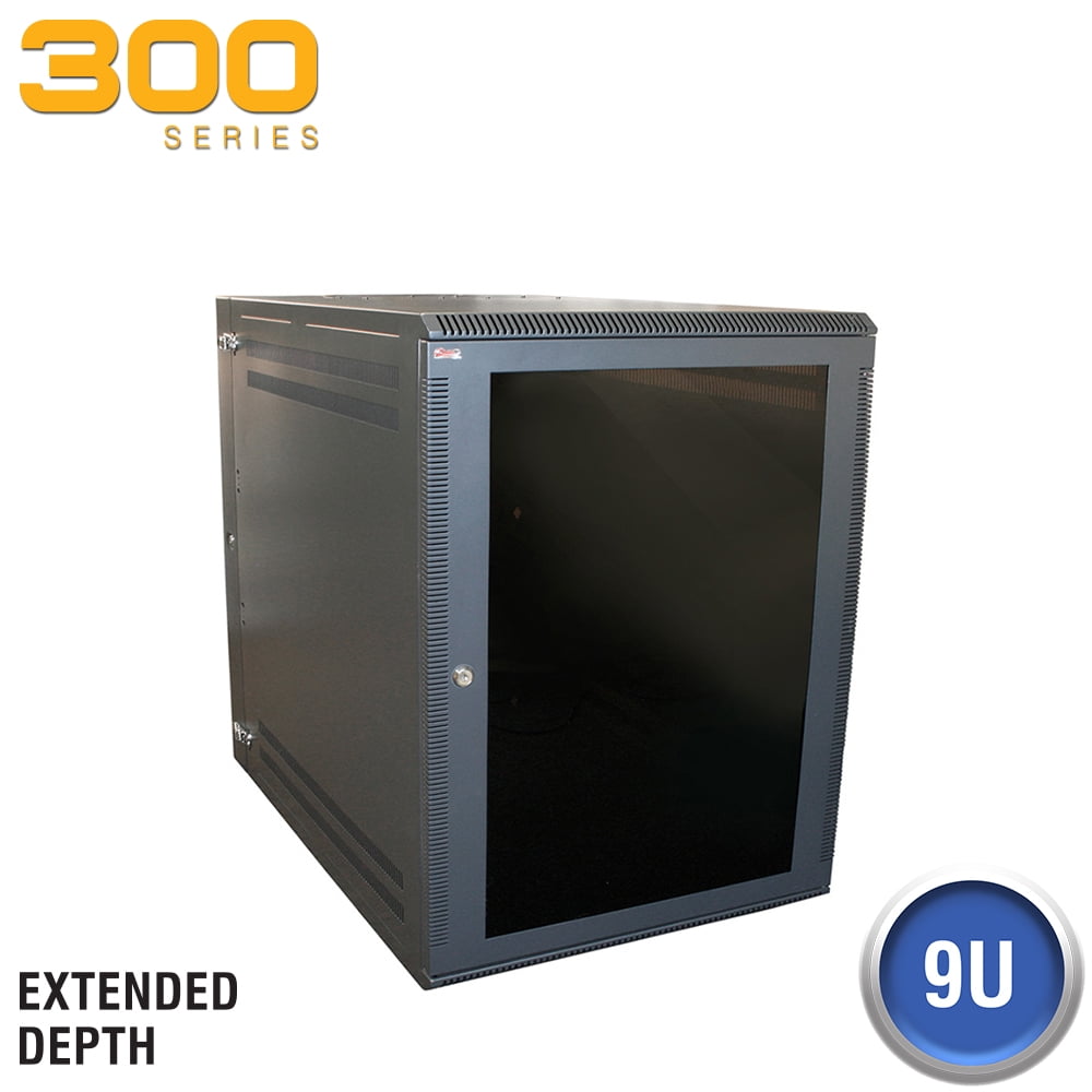 Wall Enclosure, Front/Rear Access, 18.5″H x 21"W x 31"D, Black ...