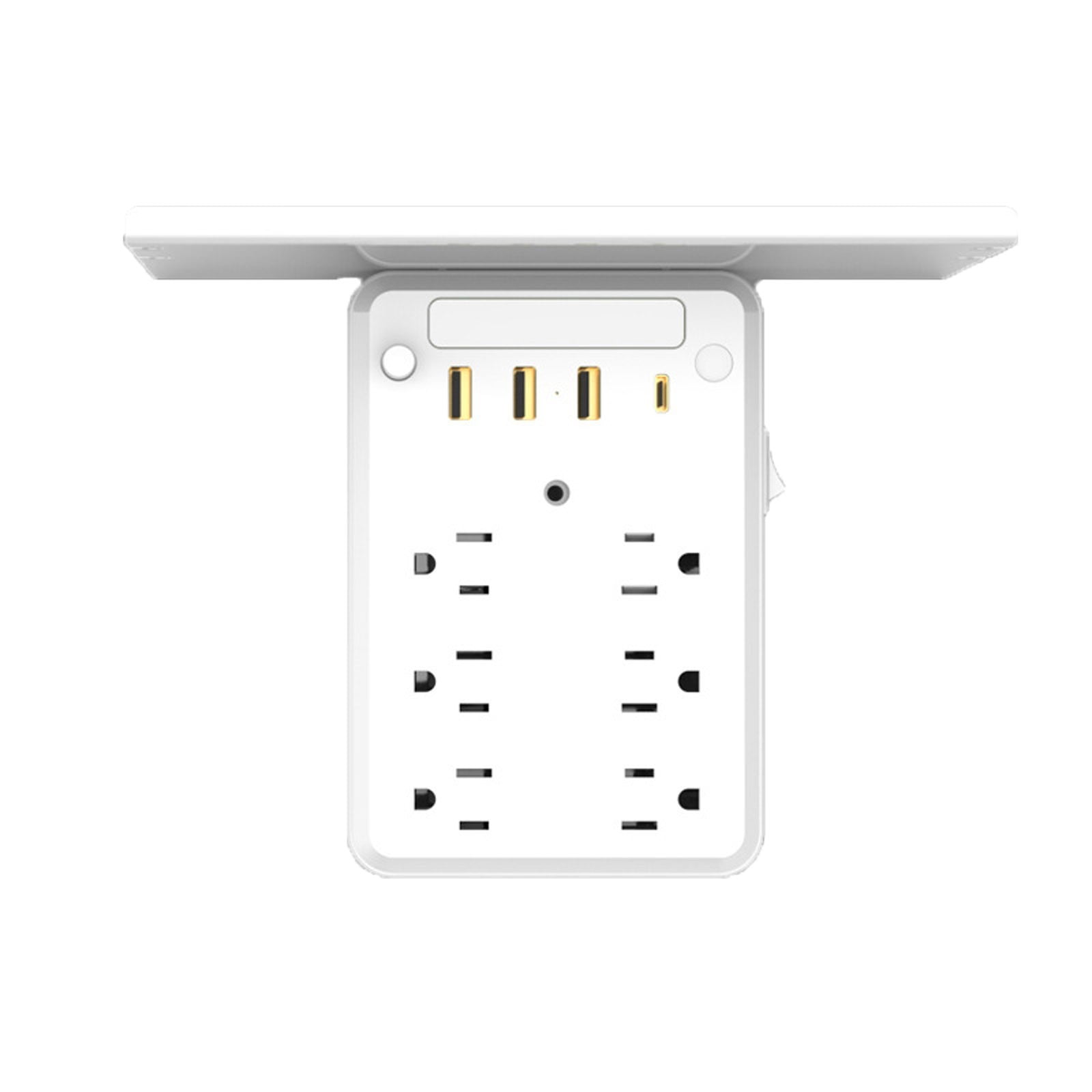 Wall Extender With Shelf Night Light Plug Splitter With Detachable ...