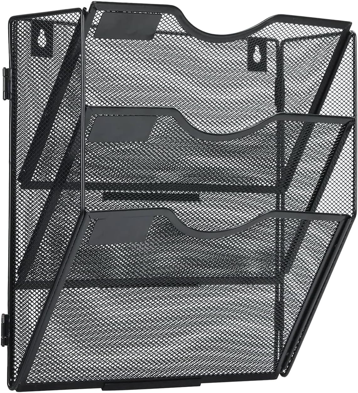 Wall File Organizer 3 Pocket, Wall Mounted Mail Document Holder Paper ...