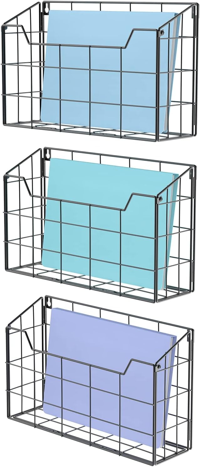 Wall File Organizer Hanging File Holder Magazine File Holder Desktop ...