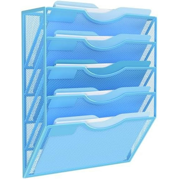 Wall File Organizer Office Hanging Magazine Holder Wall File Organizer ...