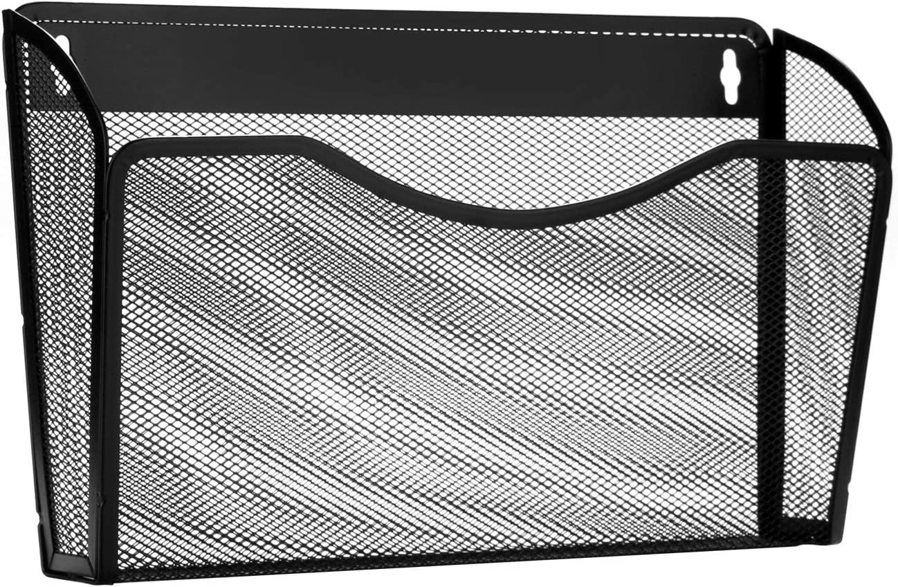 Topboutique Single Vertical Wall File Organizer, Metal Mesh Office Home ...