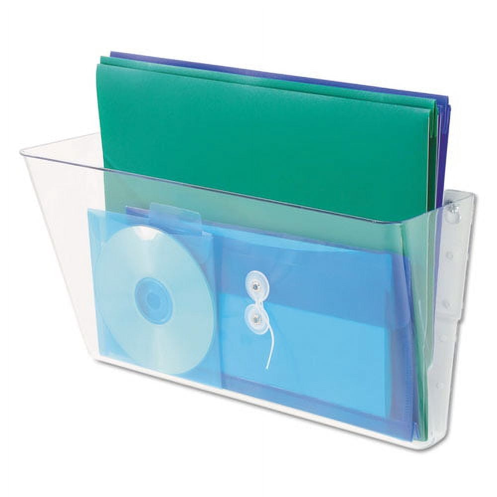 Wall Files, Letter Size, 13" x 4" x 7", Clear | Bundle of 10 Each ...
