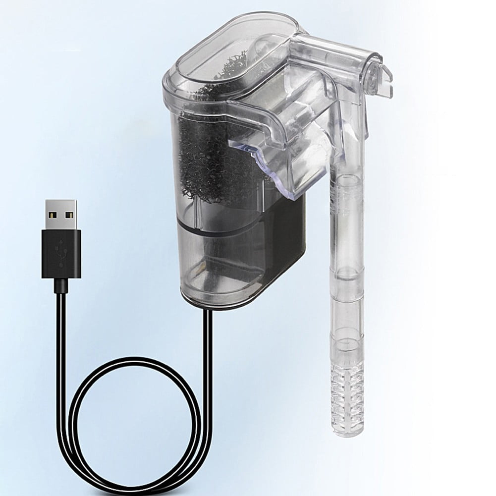 Wall Filter Fish Tank Waterfall Filter USB Cleaning Circulation Water ...