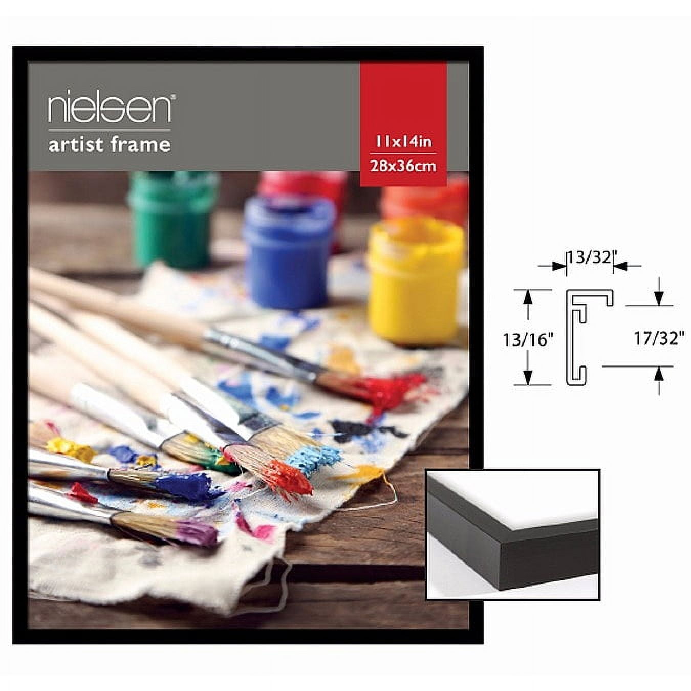 Wall Frame BASICS Matte-Black metallic 11x14 by Nielsen - 11x14 ...