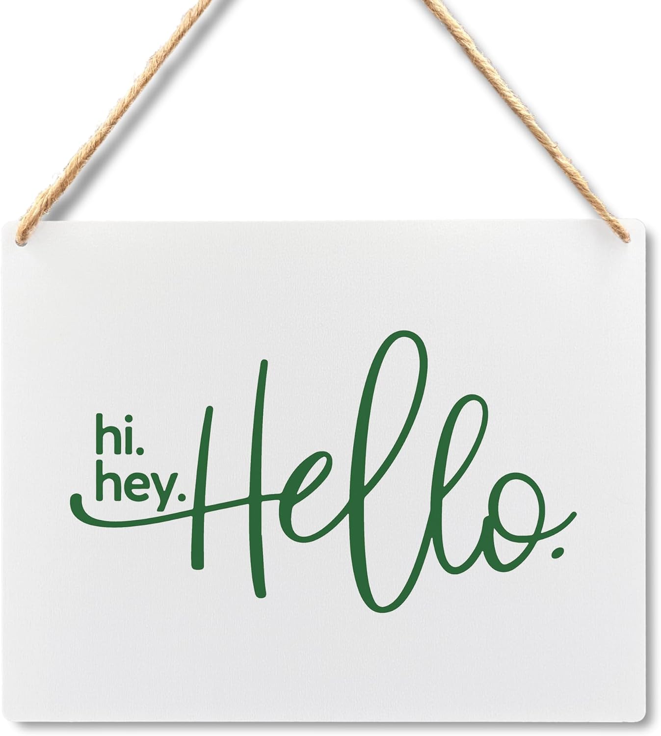 Wall Gable Welcome Sign for Front Door Hello Sign, Hi Hey Hello Hanging ...