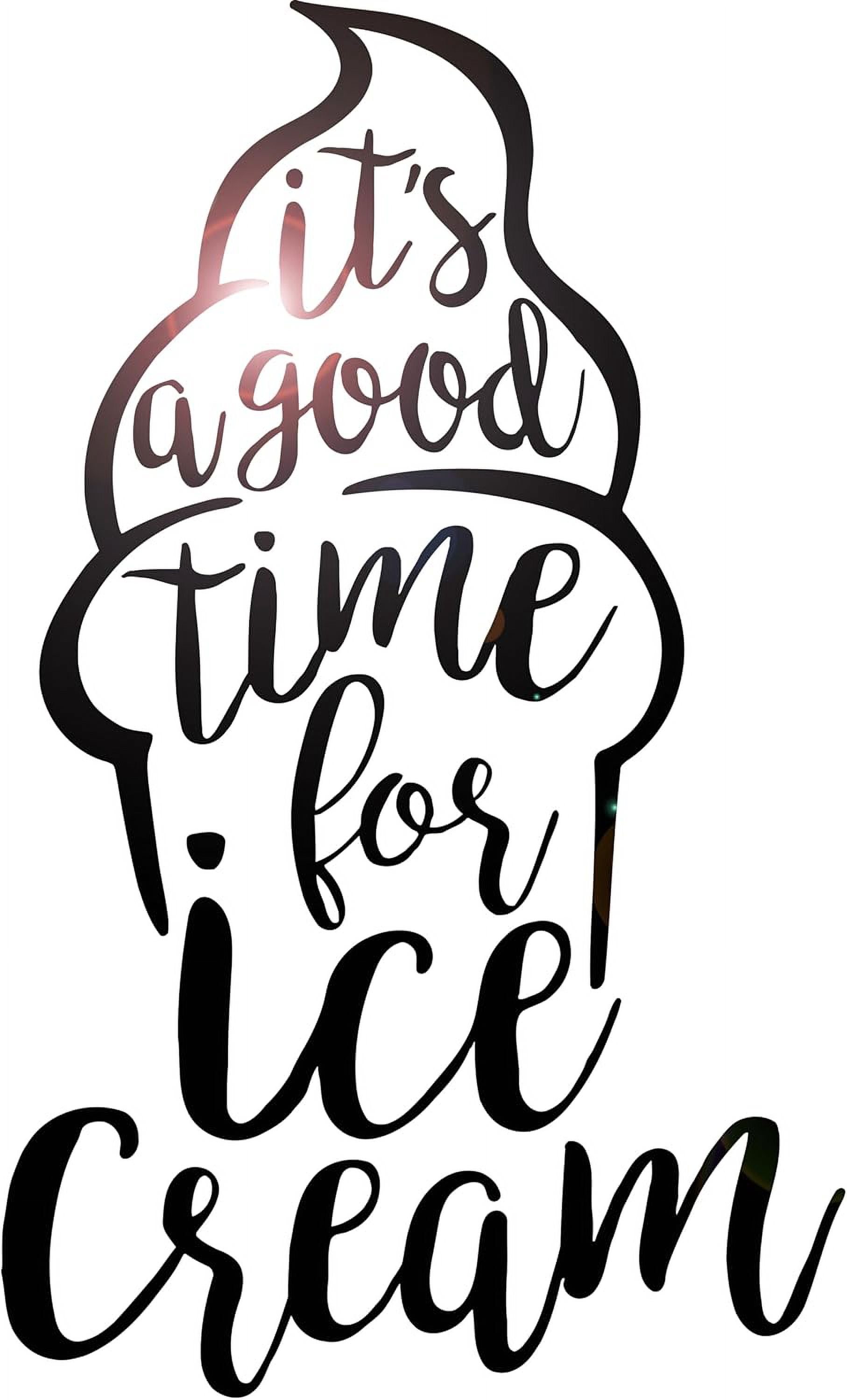 Wall Good Time Ice Cream Truck Words Phrase Cafe Stickers Mural Large ...