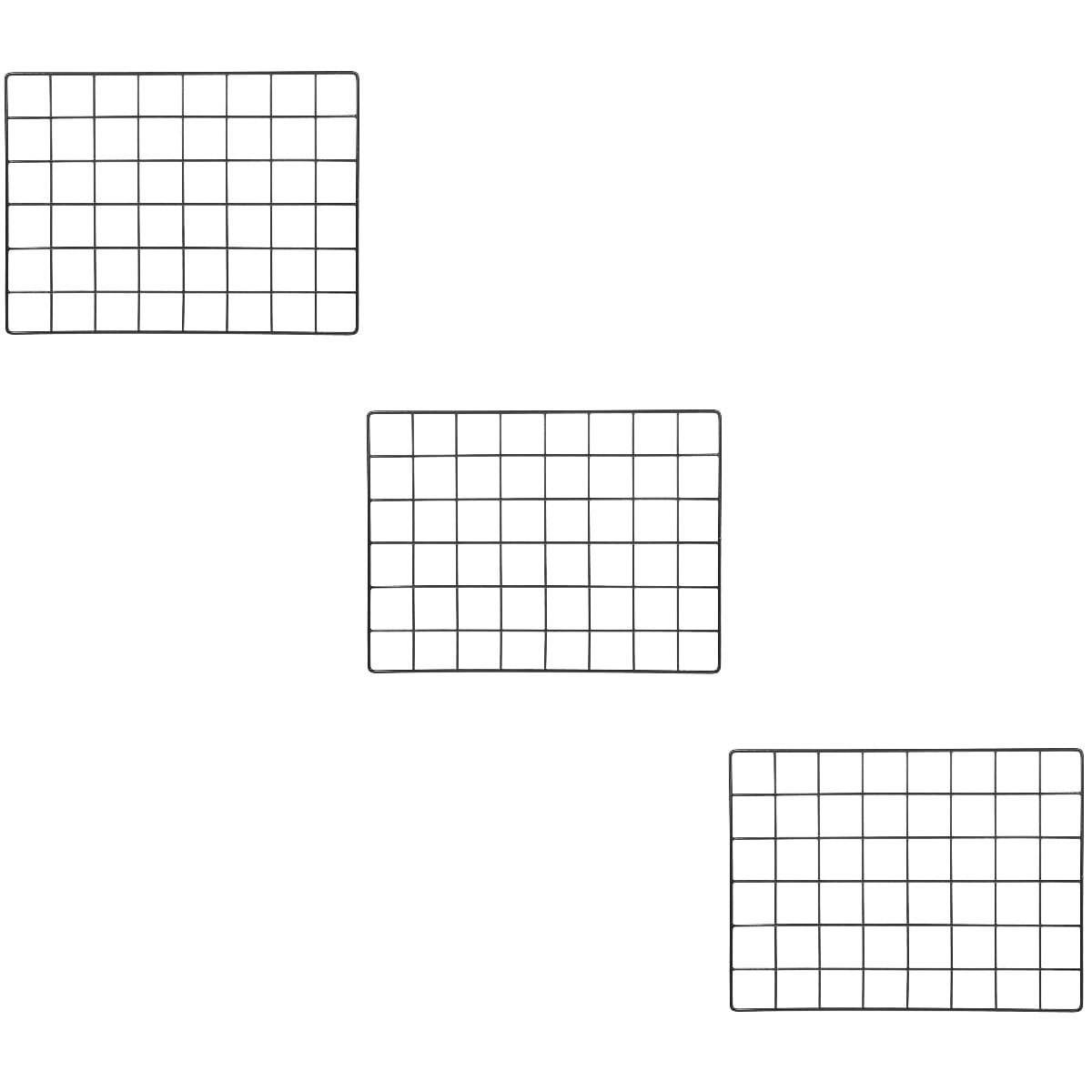 Wall Grid Organizer Poster Display Shelf 3 Pieces Photo Frame Pictures ...