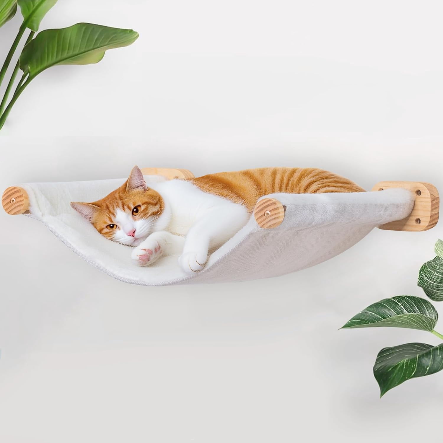Wall Hammock, Dual-Sided Wall Bed with Canvas & Plush Fabric for ...