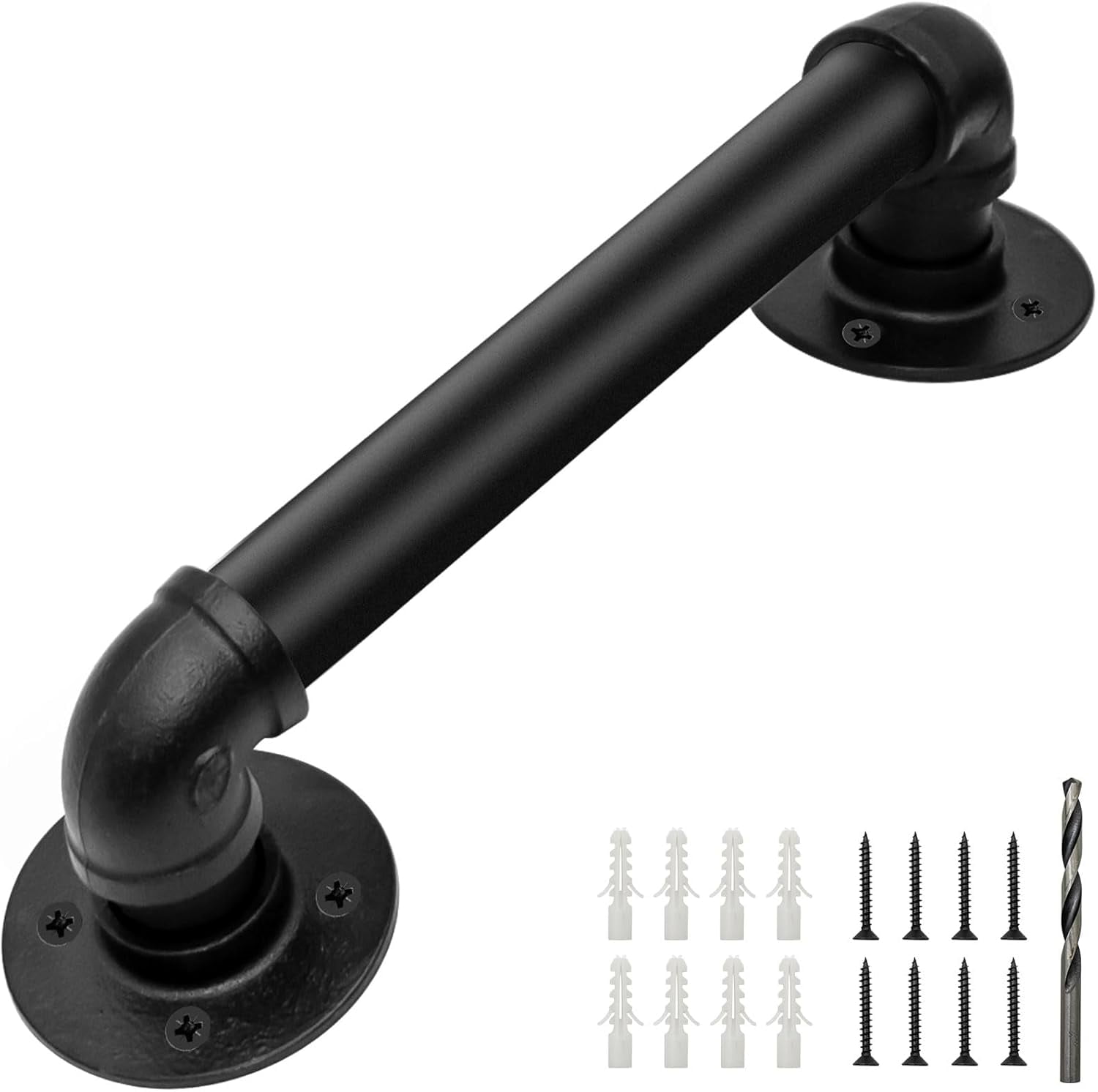 Wall Handrail 1FT/12IN,Industrial Staircase Railing 1.25 Inch Tube ...