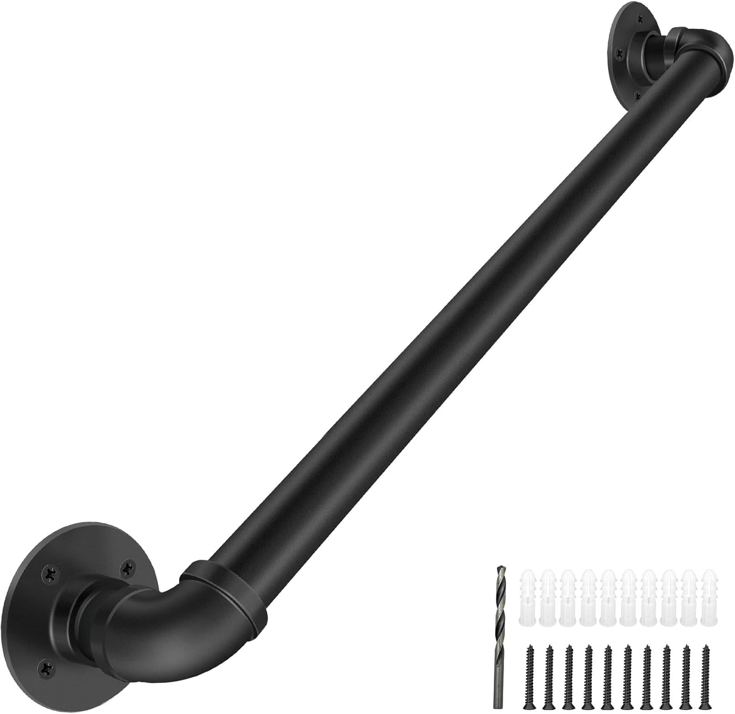 Wall Handrail 3FT/90CM,Industrial Staircase Railing 1.25 Inch Tube ...