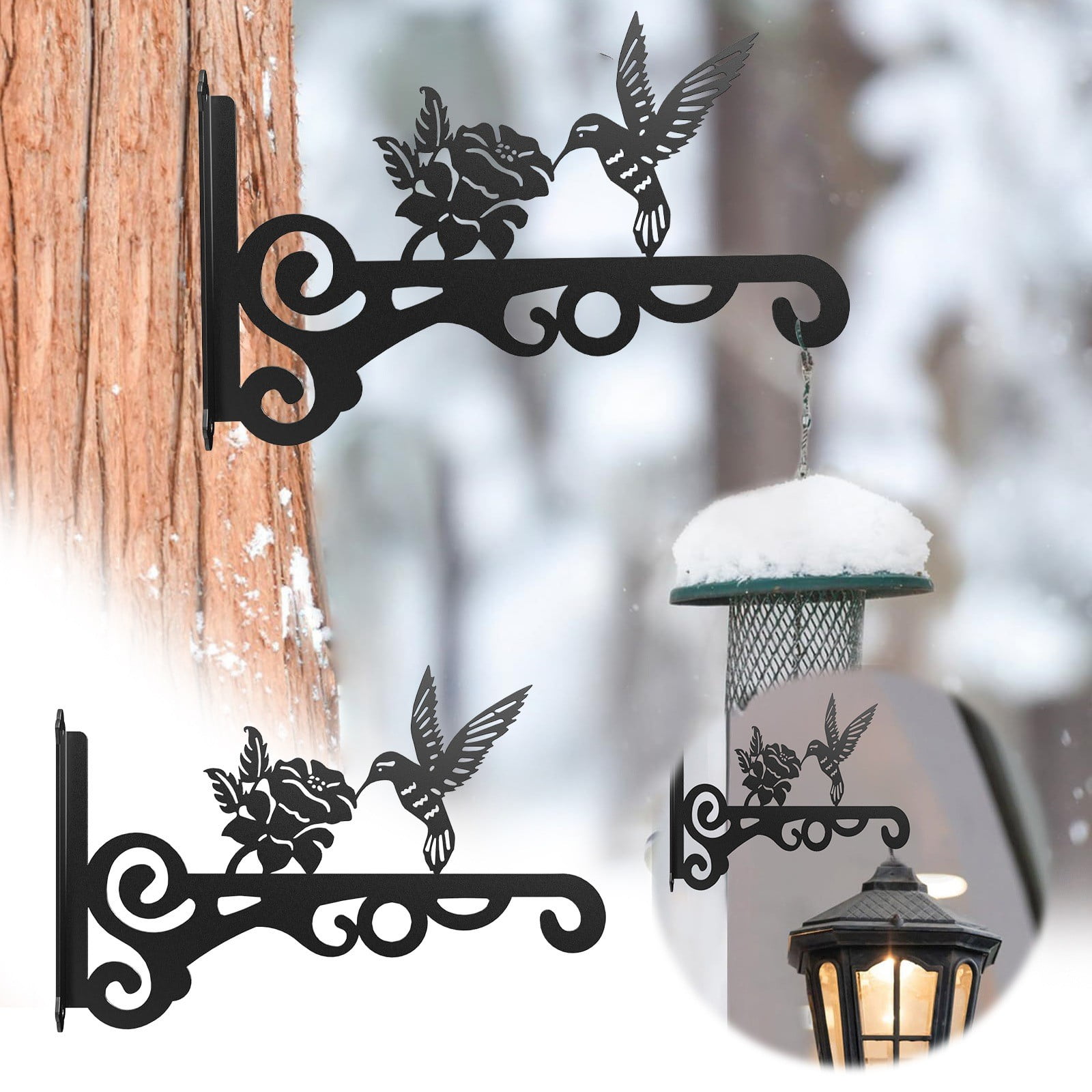 Wall Hanger Indoor And Outdoor – 10 Inch Metal Hanging Bracket With ...