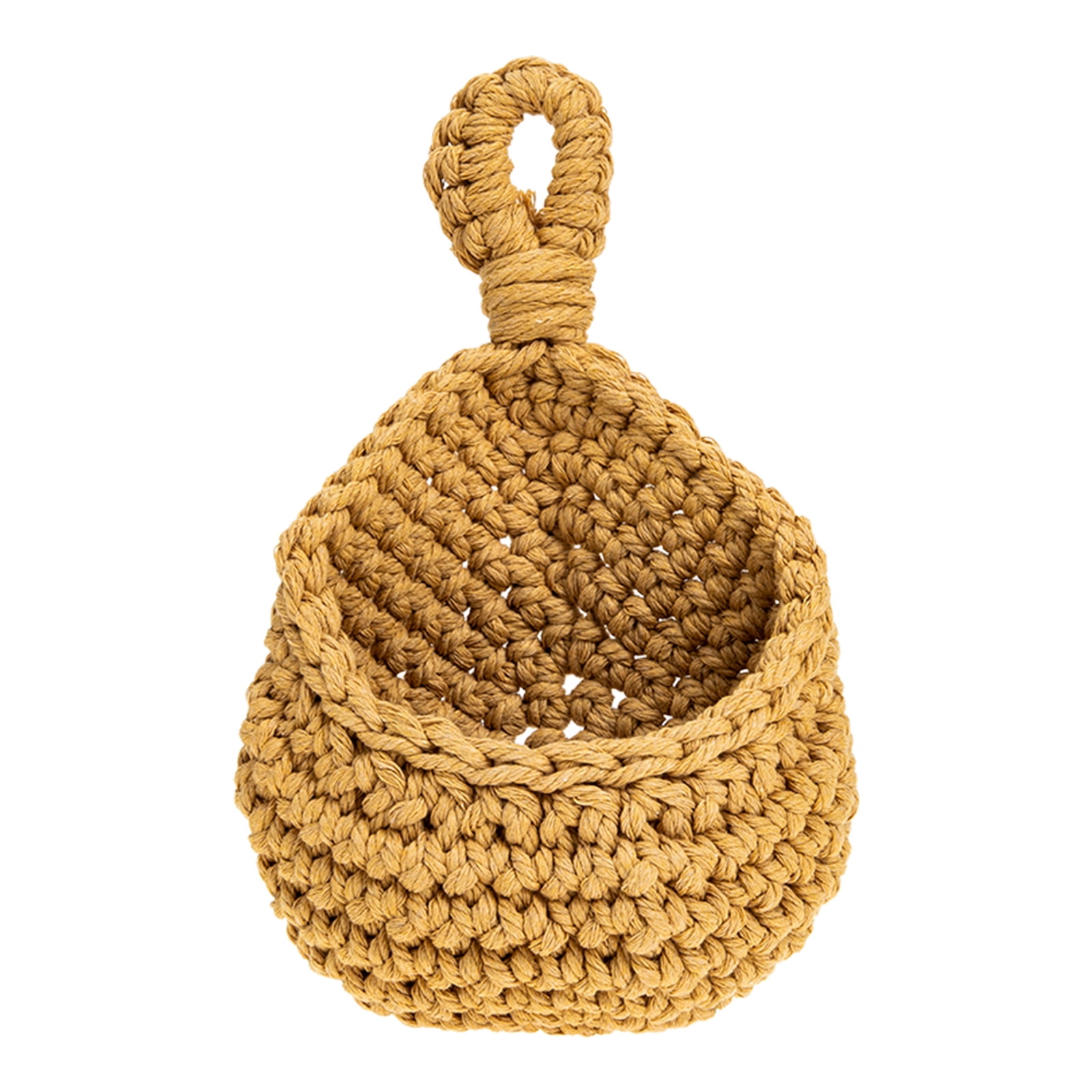 Wall Hanging Basket Macrame Versatile Container Over The Door Organizer ...