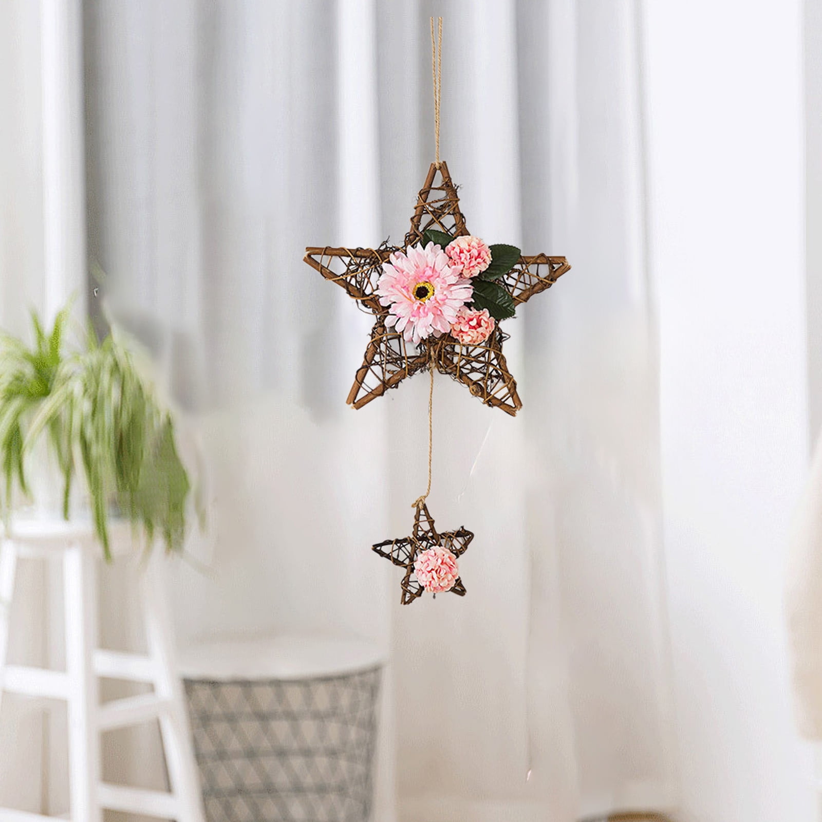 Wall Hanging Floral, Rattan Simulation Flower Display, Artificial ...