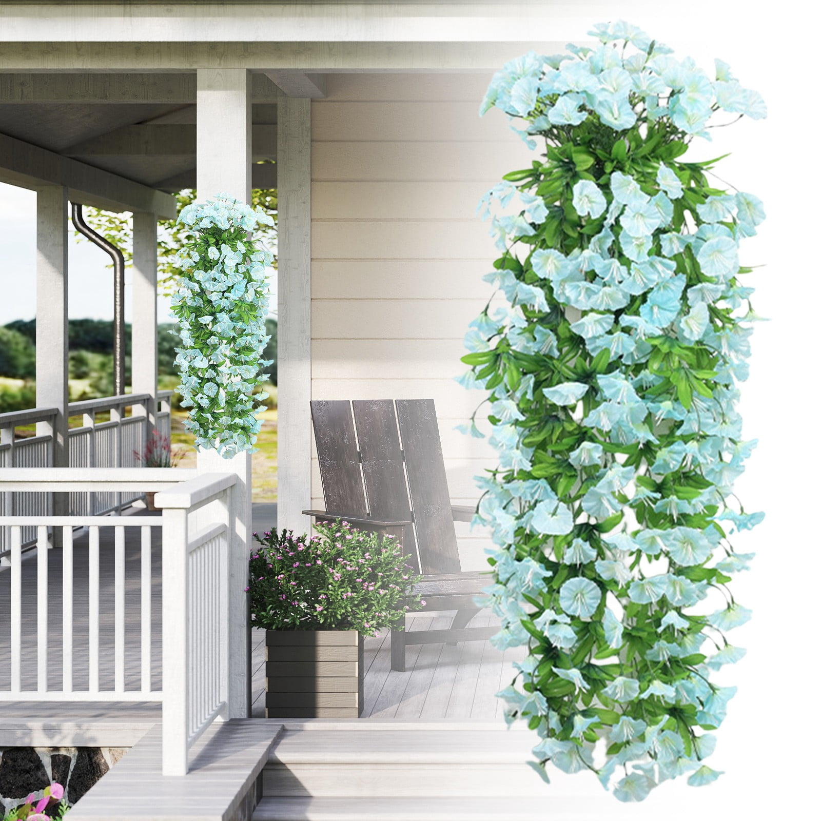 Wall Hanging Flower Decoration Simulation False Flower Rattan Vine ...