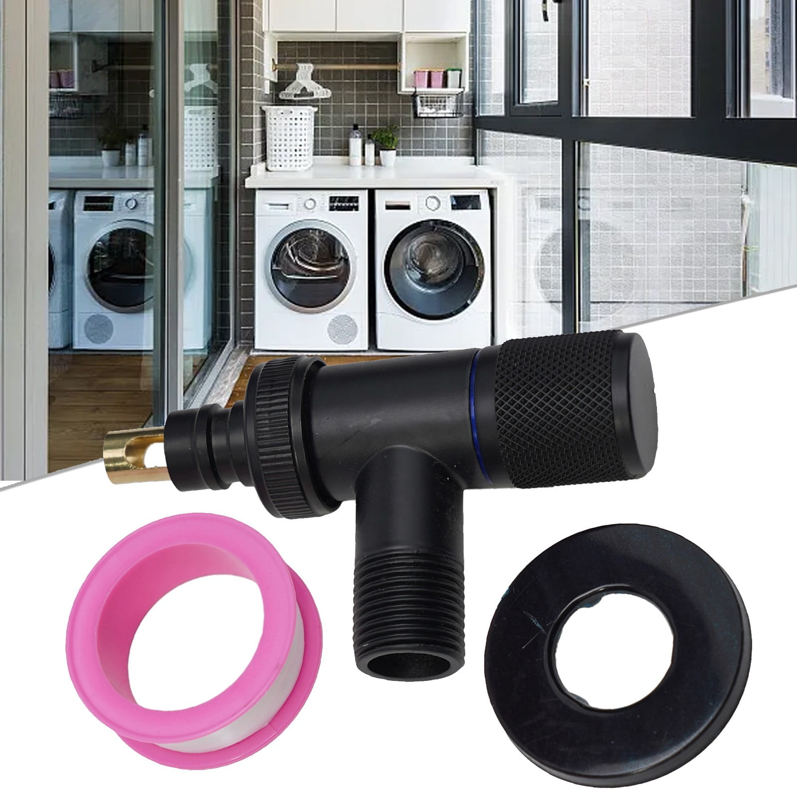 Wall Hanging G1/2 Water Stop Angle Valve for Washing Machines and Sinks ...