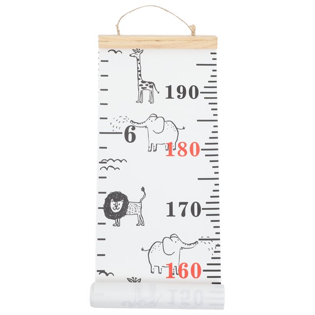 Wall Hanging Growth Chart Cartoon Pattern Height Measurement Chart for ...