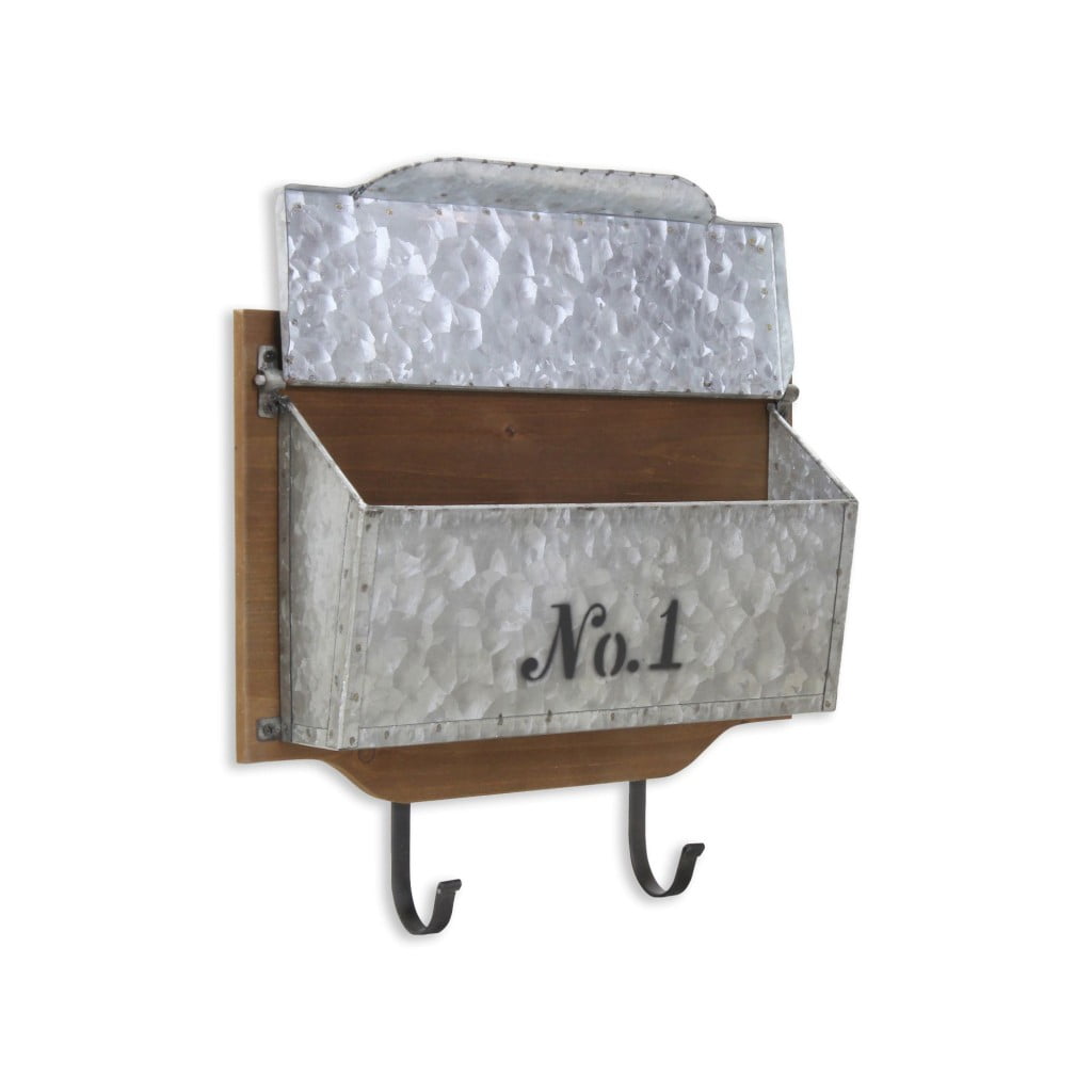 Wall Hanging Mailbox with Metal Hooks - Walmart.com