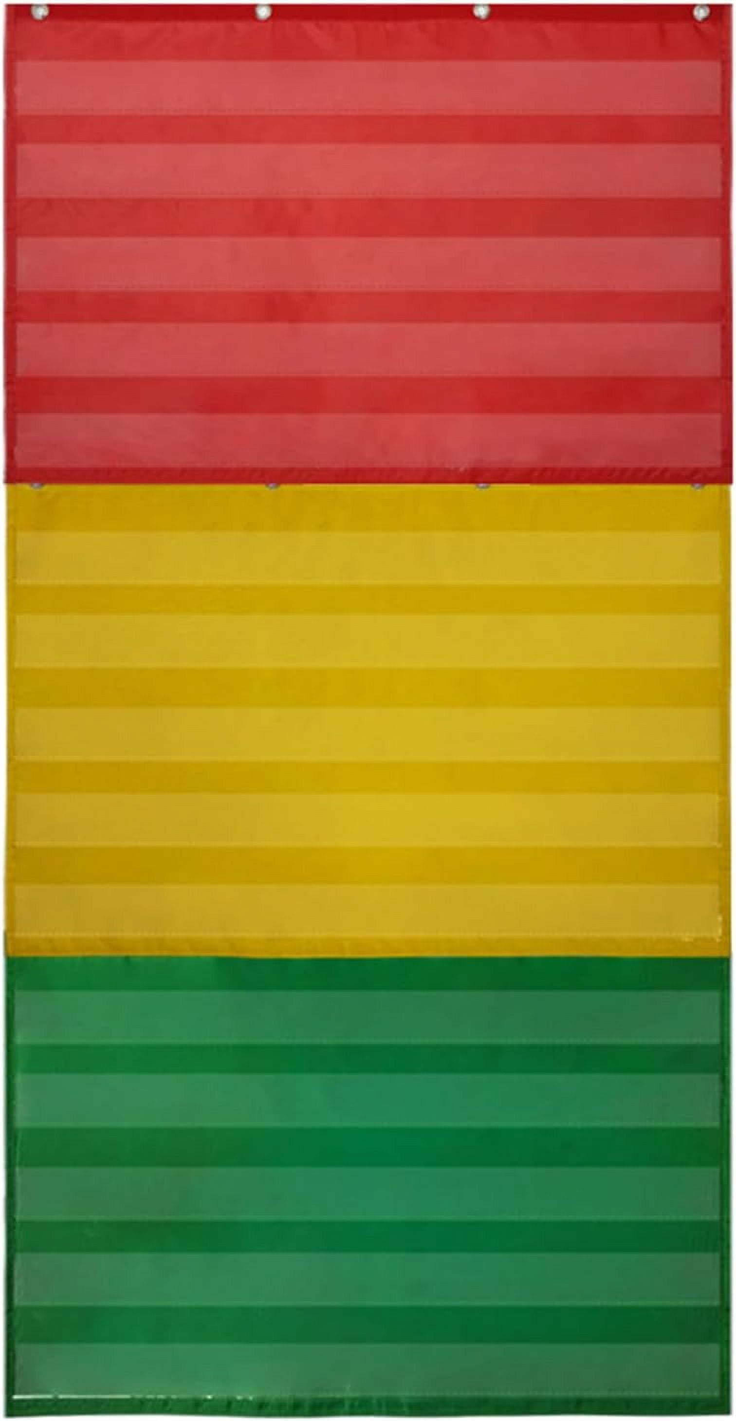 Wall Hanging Organizer Chart Detachable Pocket Chart 15 Clear Pockets ...